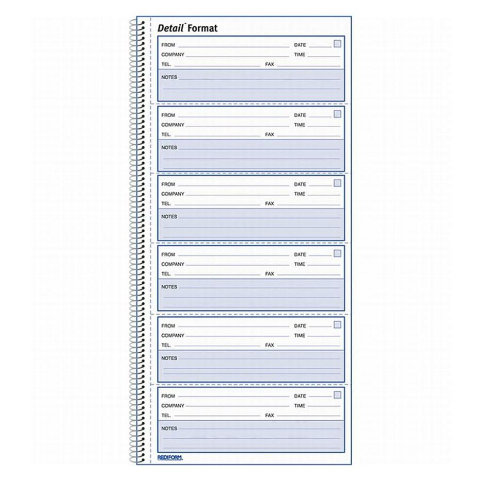 Rediform, RED51113, Voice Mail Log Book, 1 Each, White - Walmart.com