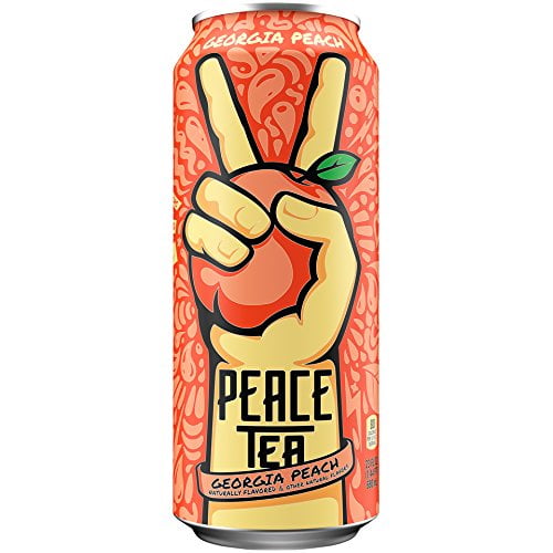 Peace Tea Georgia Peach Sweet Tea Drinks, 23 fl oz, 12 Pack - Walmart.com
