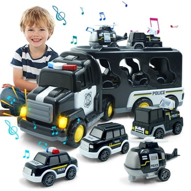 Big-Daddy Medium Duty Friction Powered Super Police Wrecker Tow Truck ...