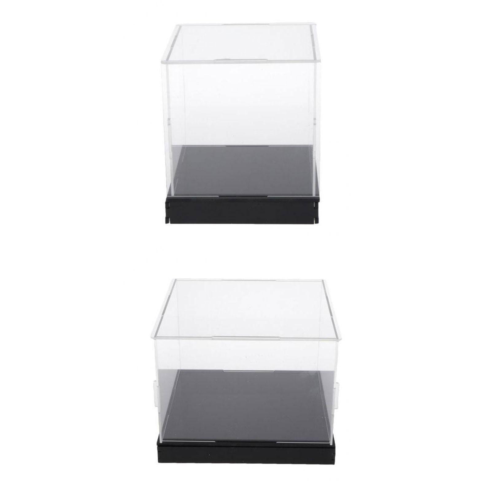 2 Clear Acrylic Showcase Dustproof Figures Toy Model Case - Walmart.com