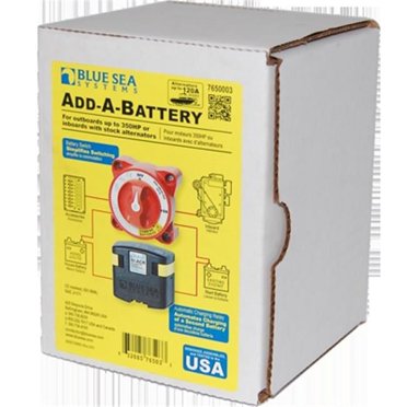 Blue Sea Systems 7655 Mini 10A 2-Bank Add-A-Battery Plus Kit with ...