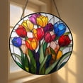 Tulip Garden Window Art – Stained Glass Style - Walmart.com