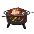 Landmann Patio Lights Fire Wave Pattern Outdoor Patio Fire Pit w ...