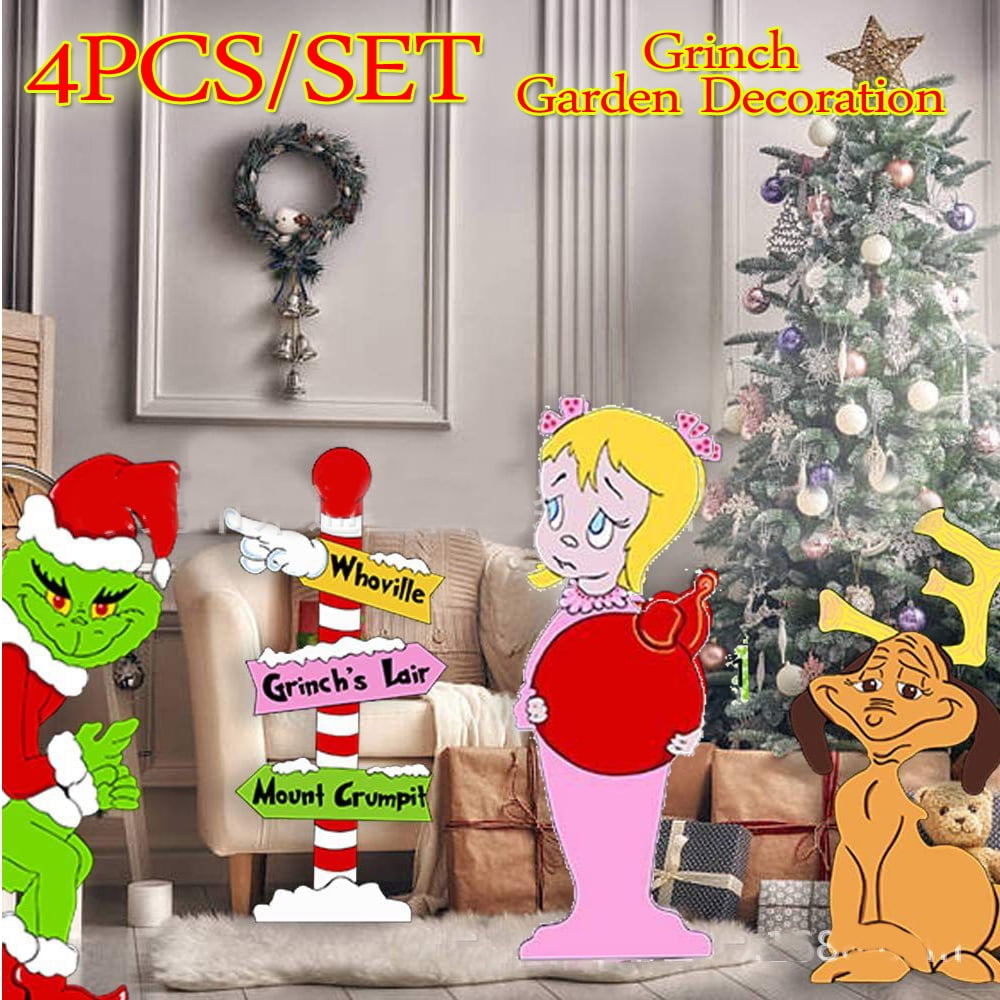 Ground Props Party Christmas Garden Decorations Yard Outdoor Yard Signs ...