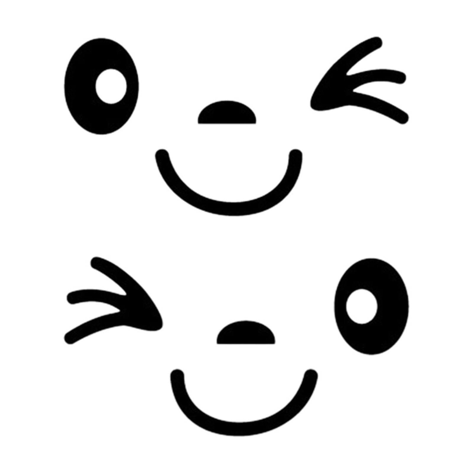 Click here for Qkdmdw Black 2pc Black Smiling Face Car Body Stick... prices