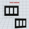 Enerlites Decorator Light Switch Wall Plate, 3-Gang, Gloss Finish ...