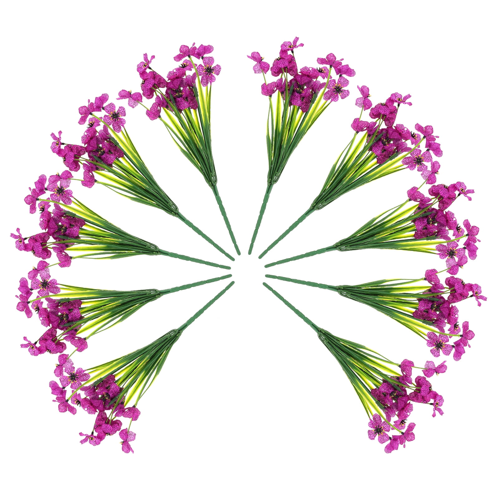 Hemoton Violet Flower Flowers Artificial Fake Bouquet Silk Wedding ...