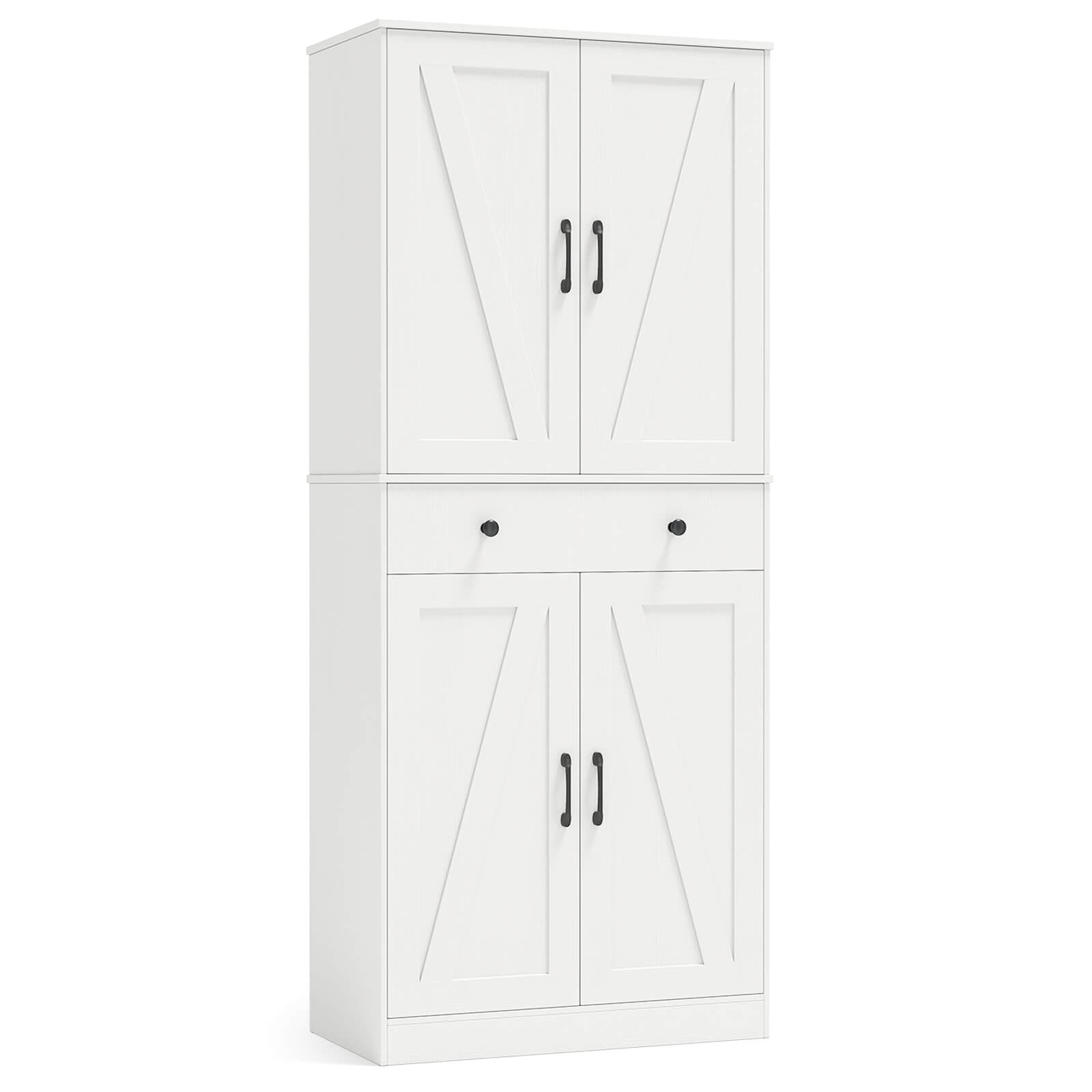 Click here for Costway 72 Tall Kitchen Pantry Modern Farmhouse Cu... prices
