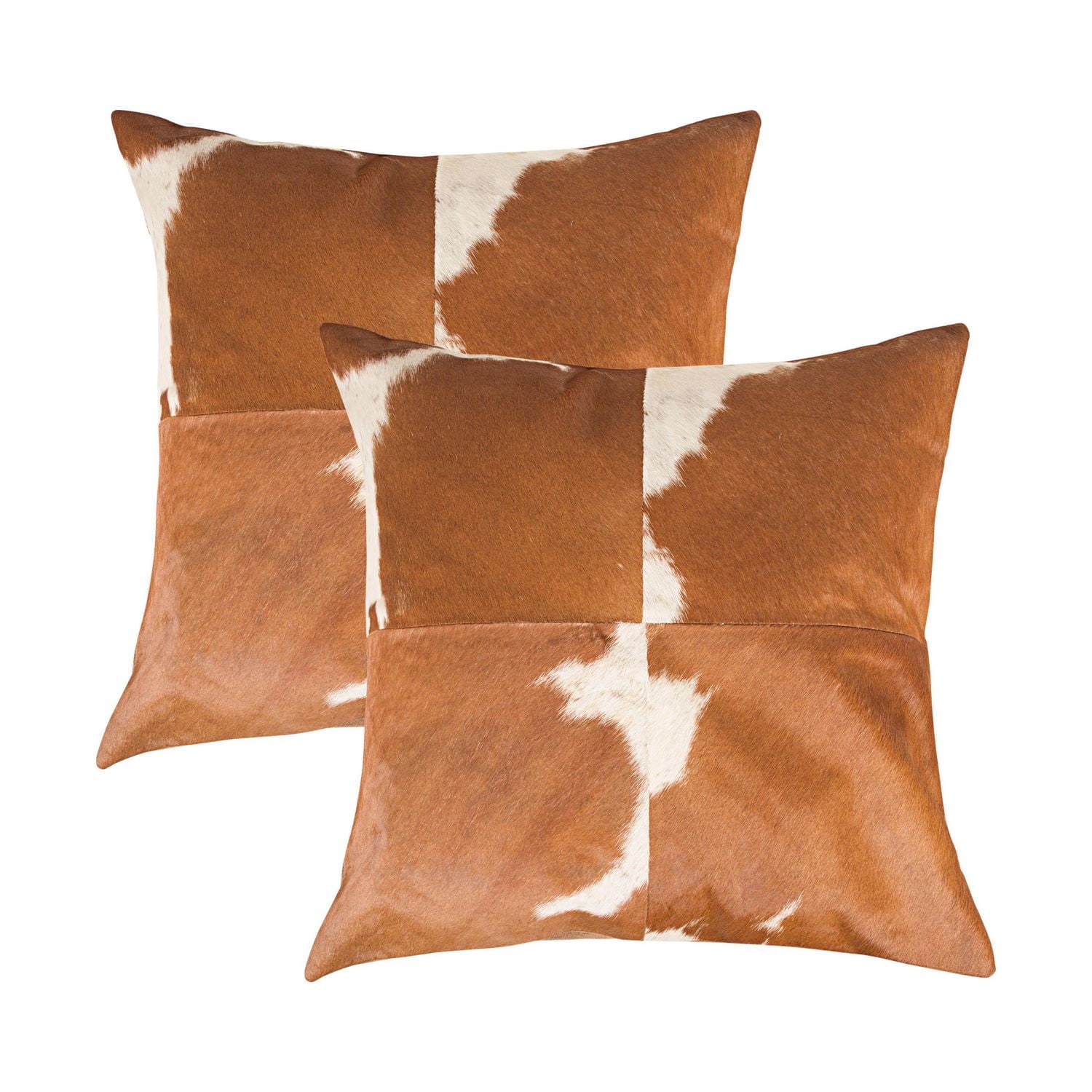 Click here for H-Natural Torino Quattro Cowhide Pillow 18X18 2-Pa... prices