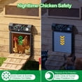 1 Set Automatic Chicken Coop Door, Solar , Roll-Up Design, Timer ...