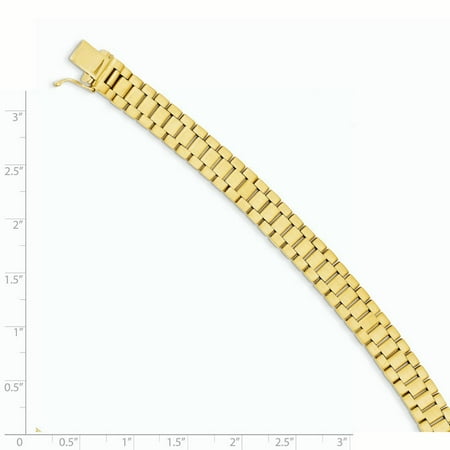 Saris and Things - 14K Yellow Gold Men's Bracelet - Walmart.com ...