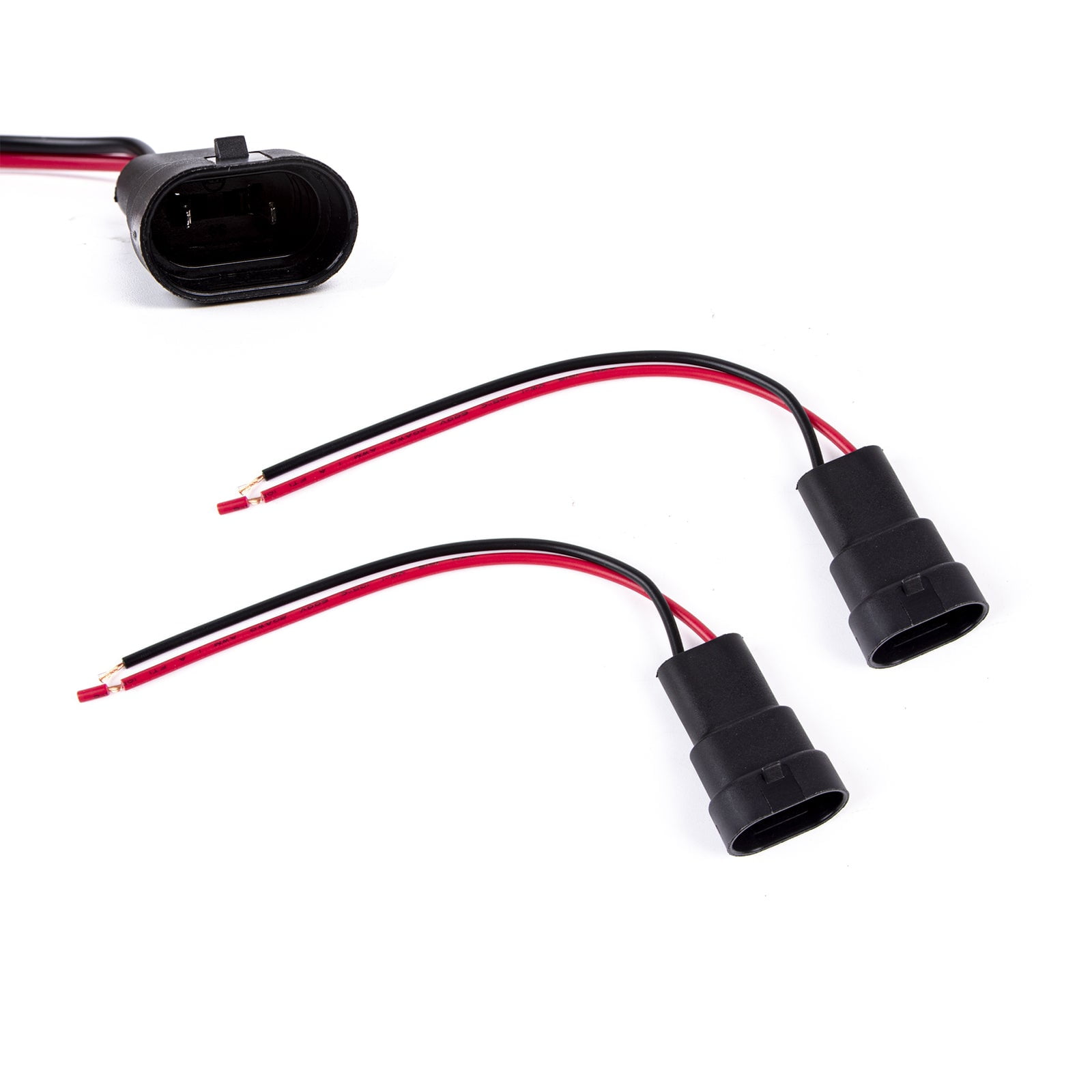 Xotic Tech 2X 9005/9006/H10 Male Wire Harness Connector Wiring Socket ...