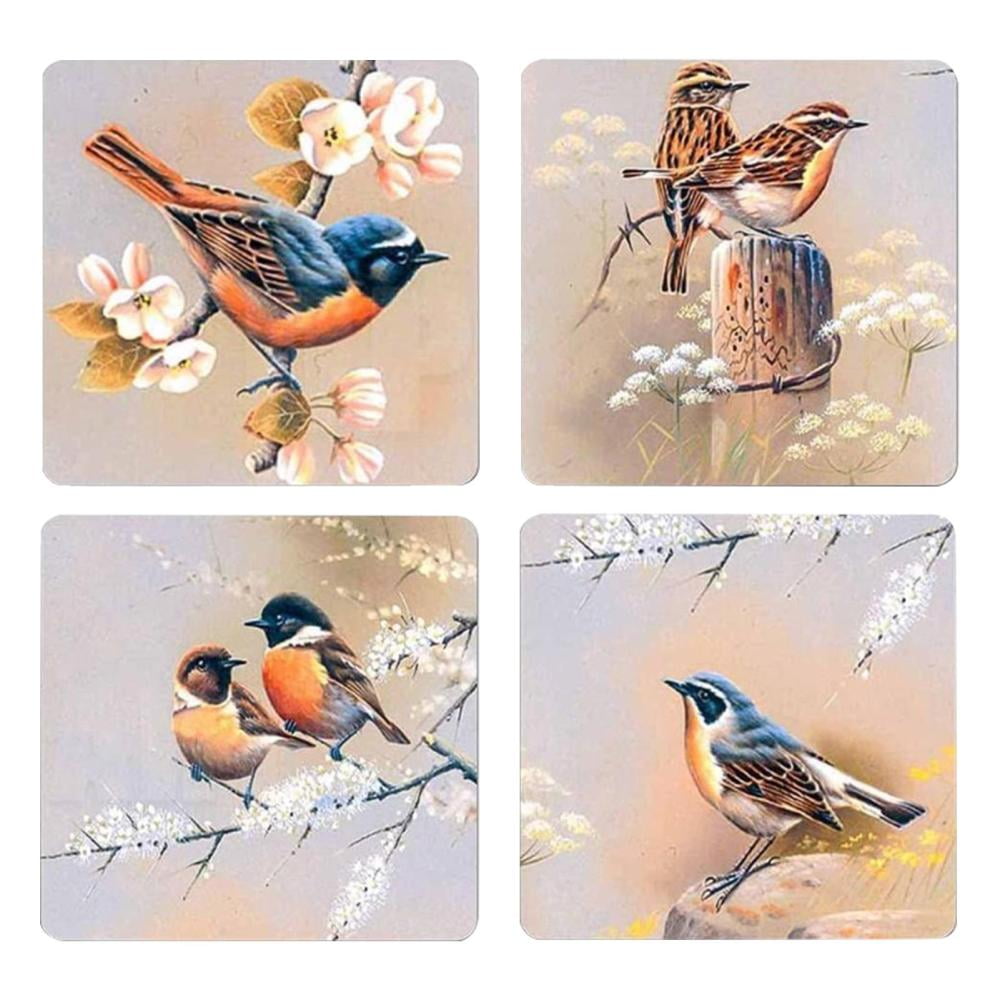 Funny Coasters|10x10cm/4x4inch Square Cup Holder Coasters|Set of 4 Heat ...