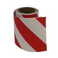 [NO ADHESIVE] Presco Premium Printed Barricade Tape [3 mil thick]: 3 in. x 1000 ft. (White with ...