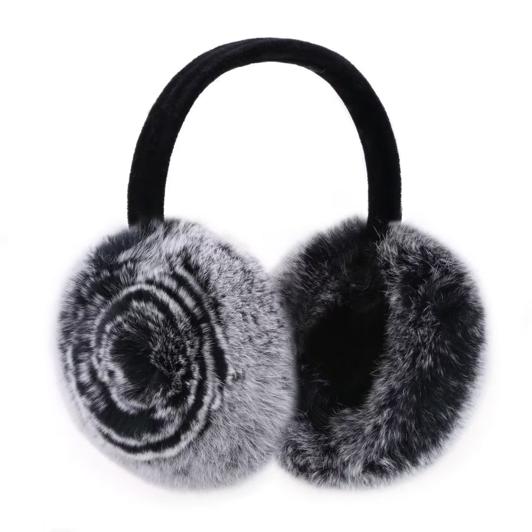 Plush Earmuff for Winter, Soft and Warm,Foldable and Easy Carry(black ...