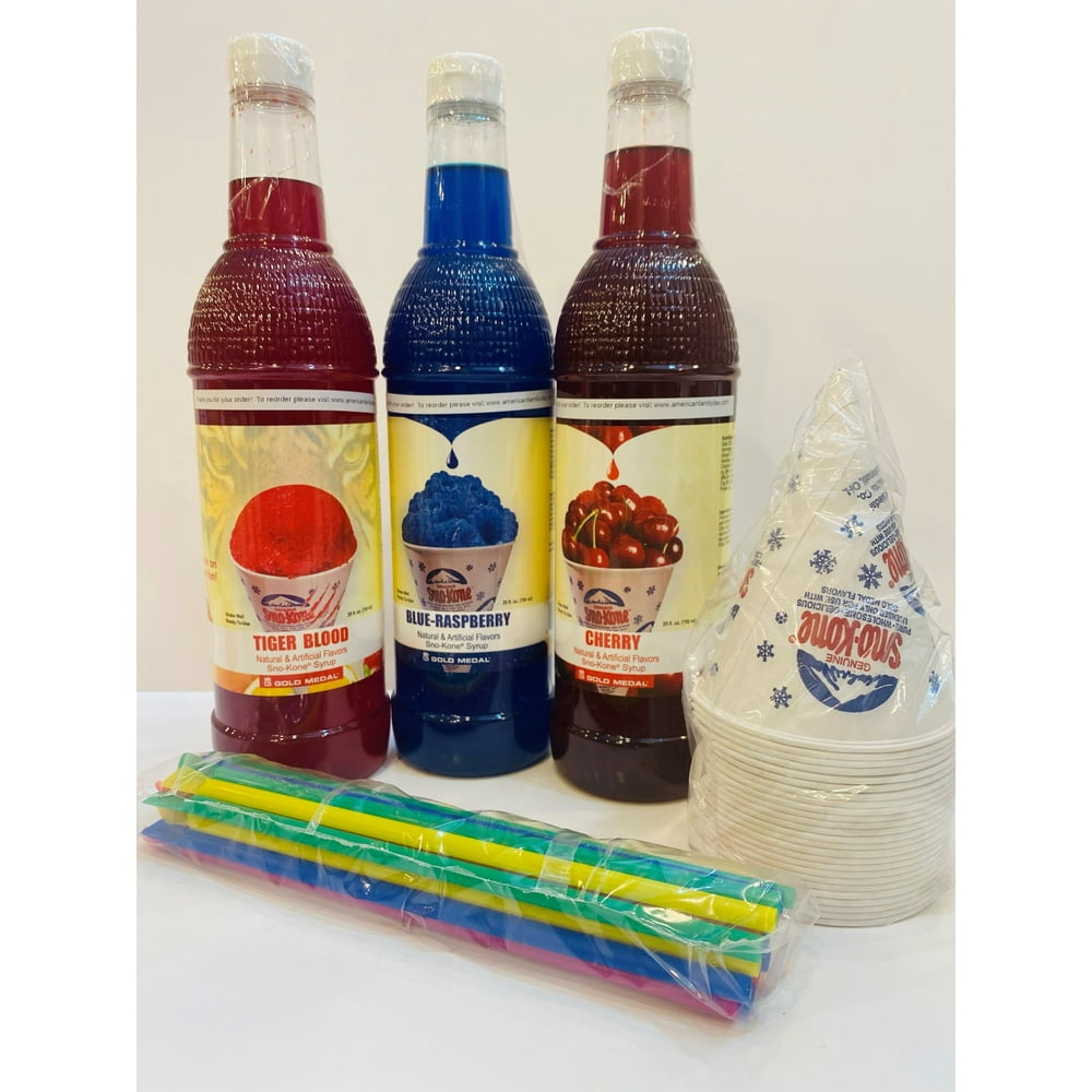 AmericanFamilyDay.com -Snow Cone Syrup Variety Pack (25.36oz / 3pk) W ...