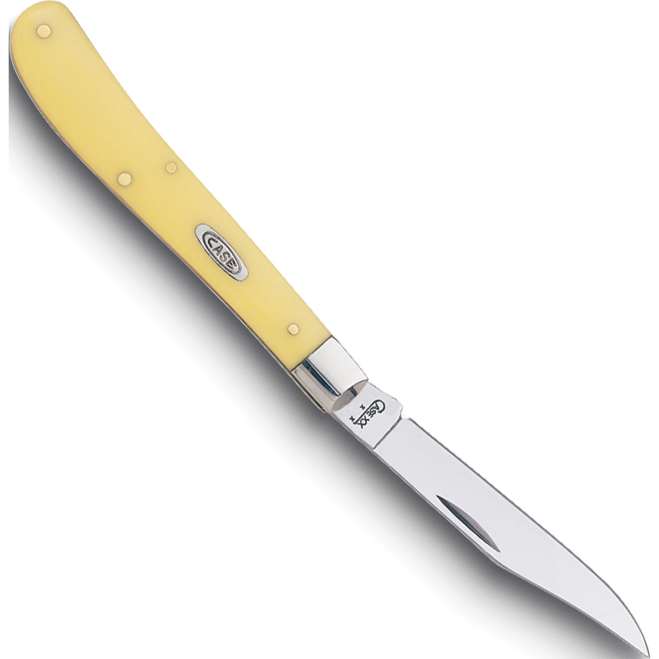 Fashion Case Yellow Barehead Slimline Trapper Pocket Knife (4.5 X 1.63 ...