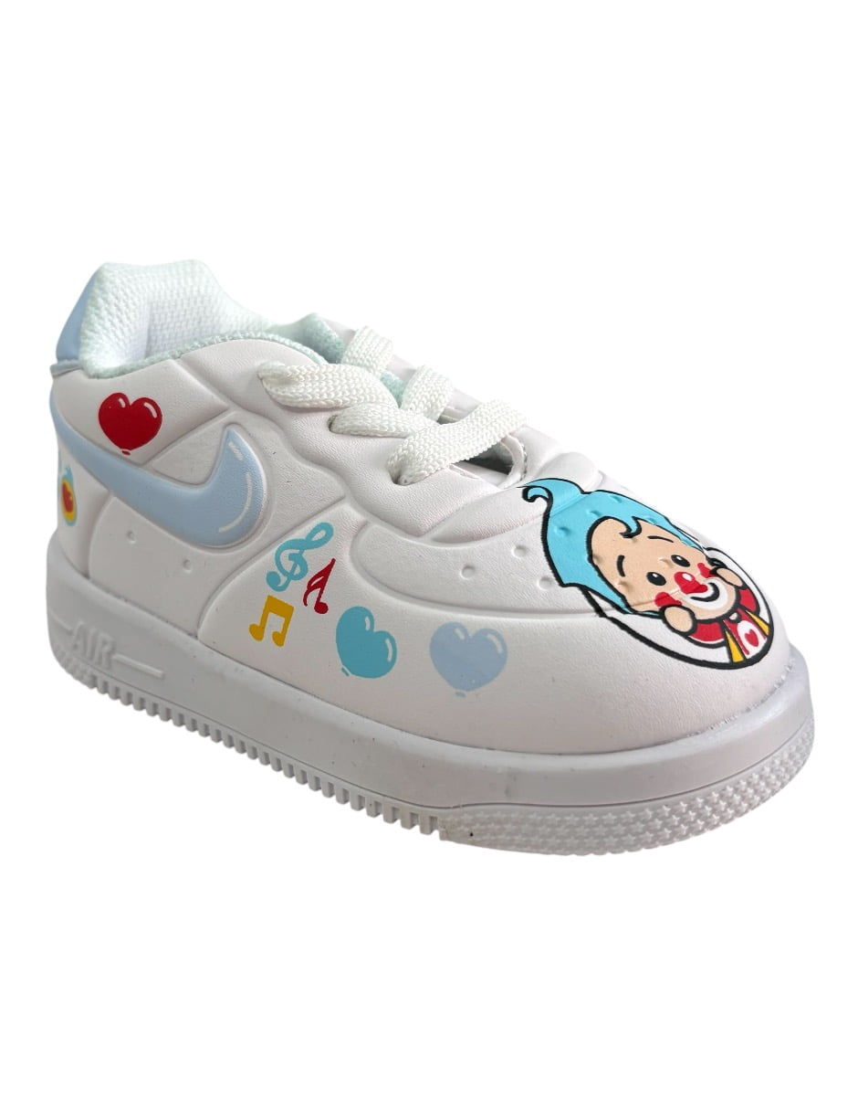Tenis Payasito Plim Plim Blanco con azul claro 13 | Walmart en línea