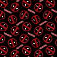 Springs Creative Marvel Deadpool Paint Logo Packed Fat Quarter Fabric ...