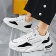 1 Pair Men's Low-Top Sneakers - All-Season White Outdoor & Casual Shoes ...