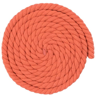 Golberg White Natural Cotton Rope - 1/2 Inch Diameter Twisted 100% Pure ...