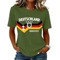 DORKASM Soccer Jersey for Women Short Sleeve National Flag Color Block ...
