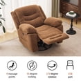 Sfxingyou Large Power Swivel Rocker Recliner with Massage and Heat, USB ...