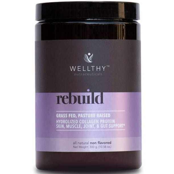 Wellthy Rebuild Hydrolyzed Collagen Protein Powder - Walmart.com