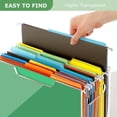 Clear Acrylic Folder Organiser File Storage Case with Portable Handle ...
