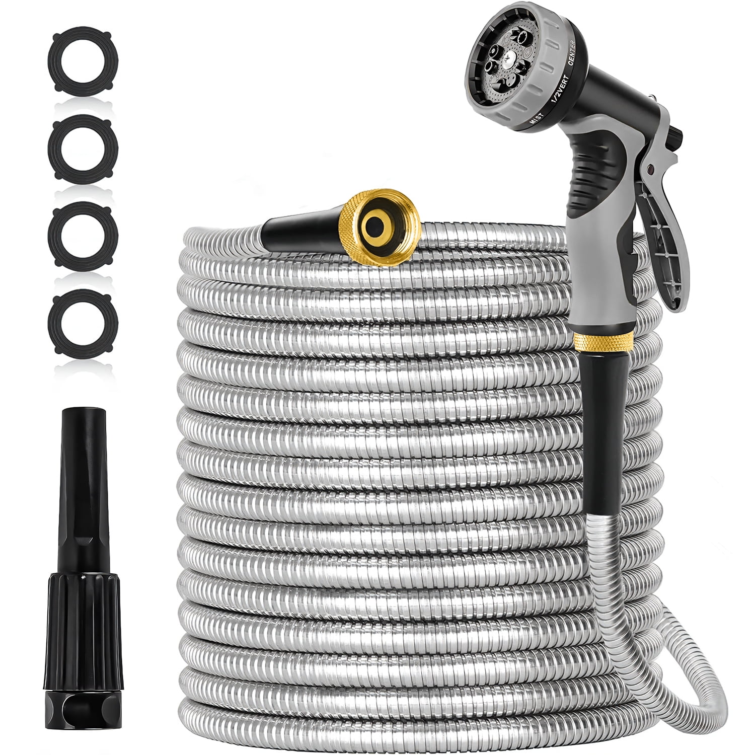 Click here for Kidsjoy 50ft Stainless Steel Metal Garden Hose Wit... prices