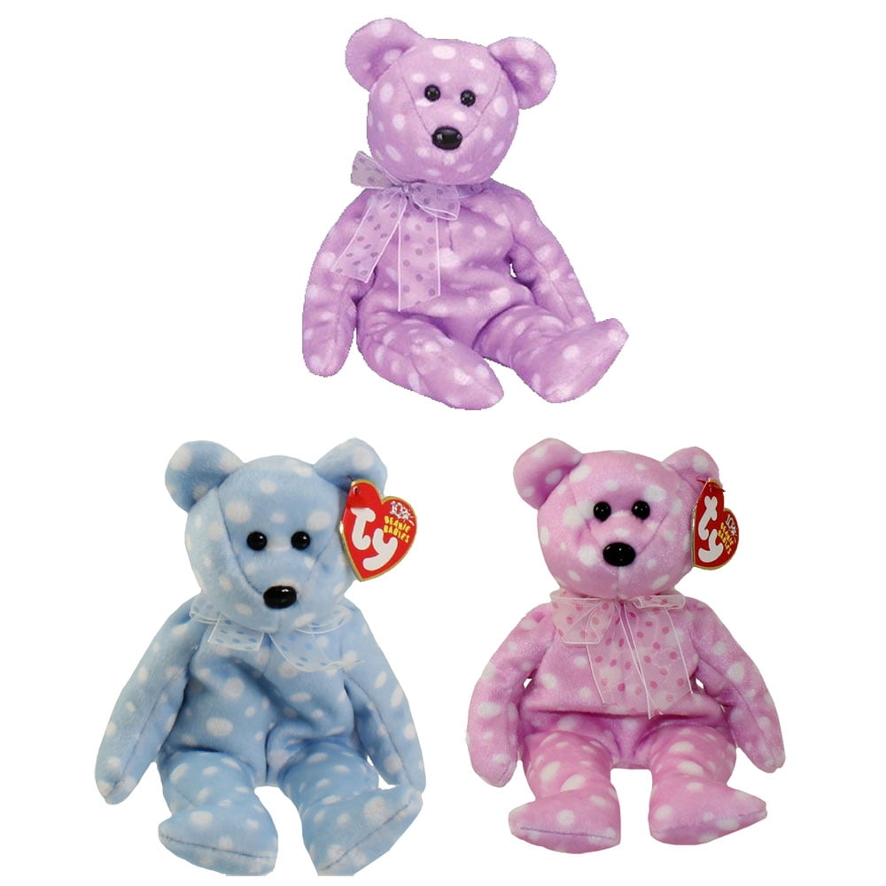 TY Beanie Babies - Set of 3 Show Exclusive Teddy Bears (BUBBLY, FIZZ ...