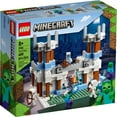 LEGO Minecraft The Ice Castle Toy 21186 with Zombie & Skeleton Mobs ...