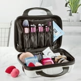 Walmart Hard Shell Cosmetic Travel Case for Makeup or Toiletries, White ...