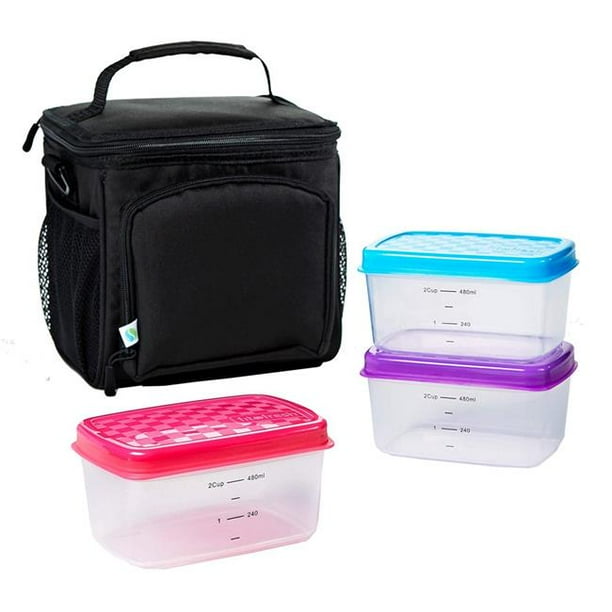 Fit & Fresh Insulated Meal Preparation Bag with Leak Proof - Walmart ...