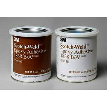 3M Scotch-Weld Epoxy Adhesive 1838L, Translucent, Part B/A, 1 Quart Kit ...