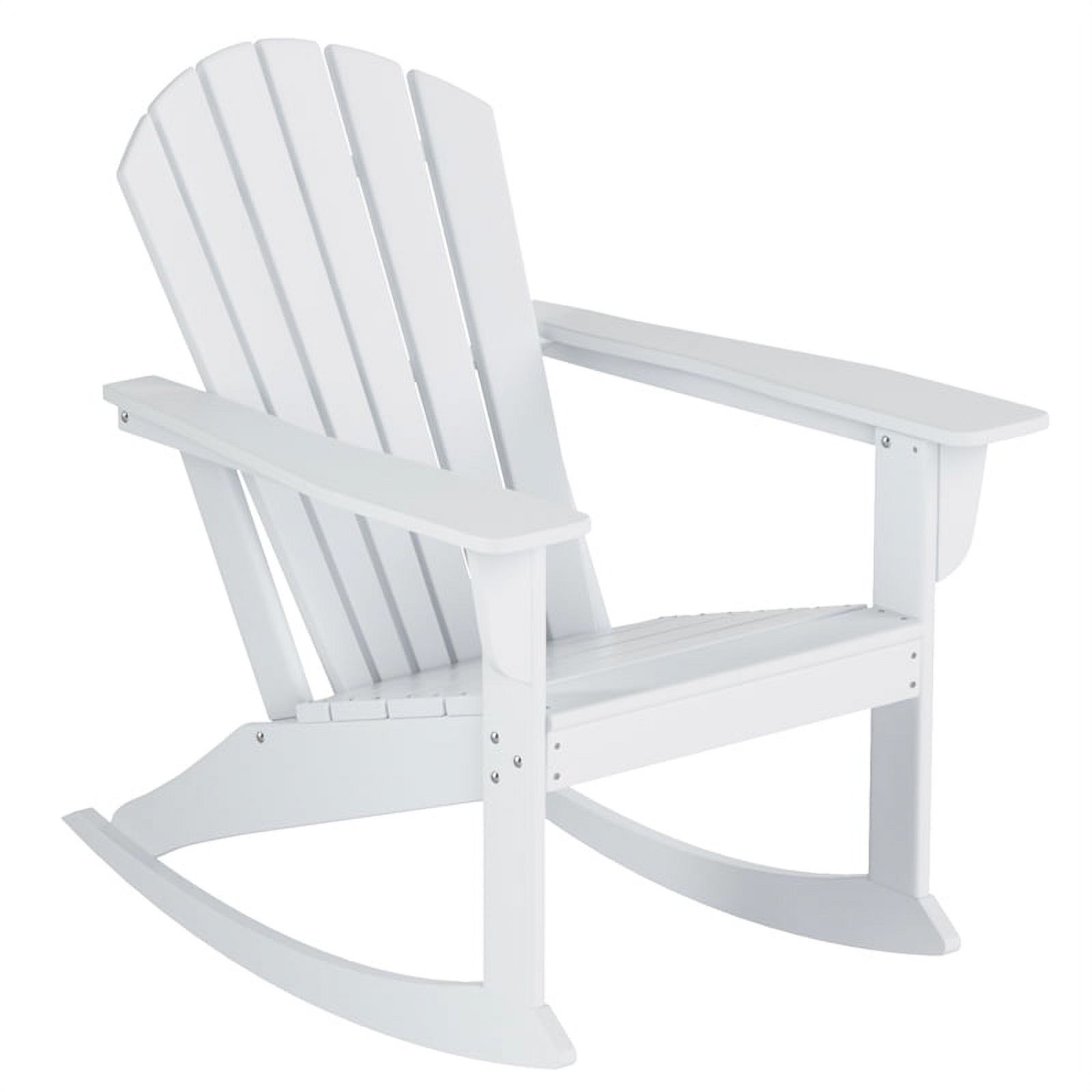 Portside Outdoor Poly Plastic Adirondack Rocking Chair - Walmart.com