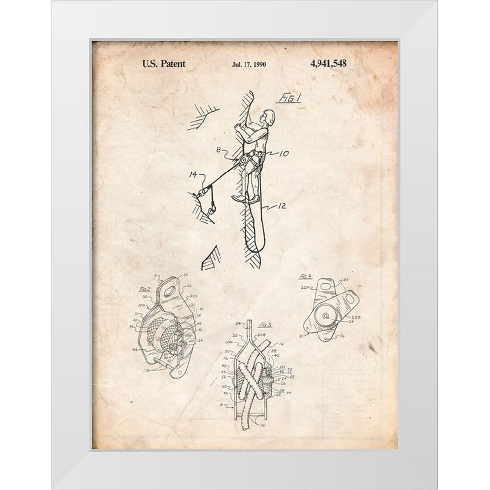 Borders, Cole 12x14 White Modern Wood Framed Museum Art Print Titled ...