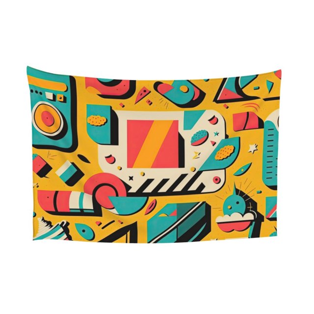 ZICANCN Funny Tapestry for Bedroom Aesthetic,Retro Colorful Game ...
