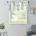 VOGOL Farmhouse Style Kitchen Valances for Dining Room, Top Rod Pocket ...