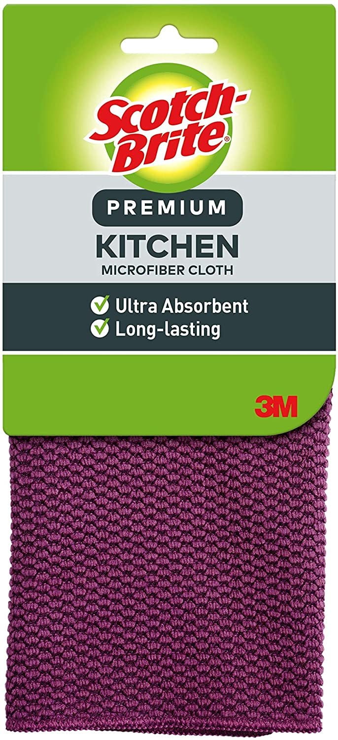 Scotch-Brite Premium Kitchen Cloth, Colors May Vary, 3 Cloths - Walmart.com