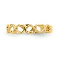 Primal Gold 14K Yellow Gold Jewelry - Open Hearts Toe Ring - Walmart.com