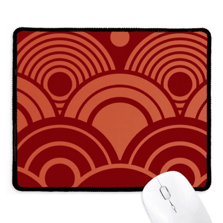 Water Wave Pattern Chinese Japanese Style Asia Mousepad Stitched Edge ...