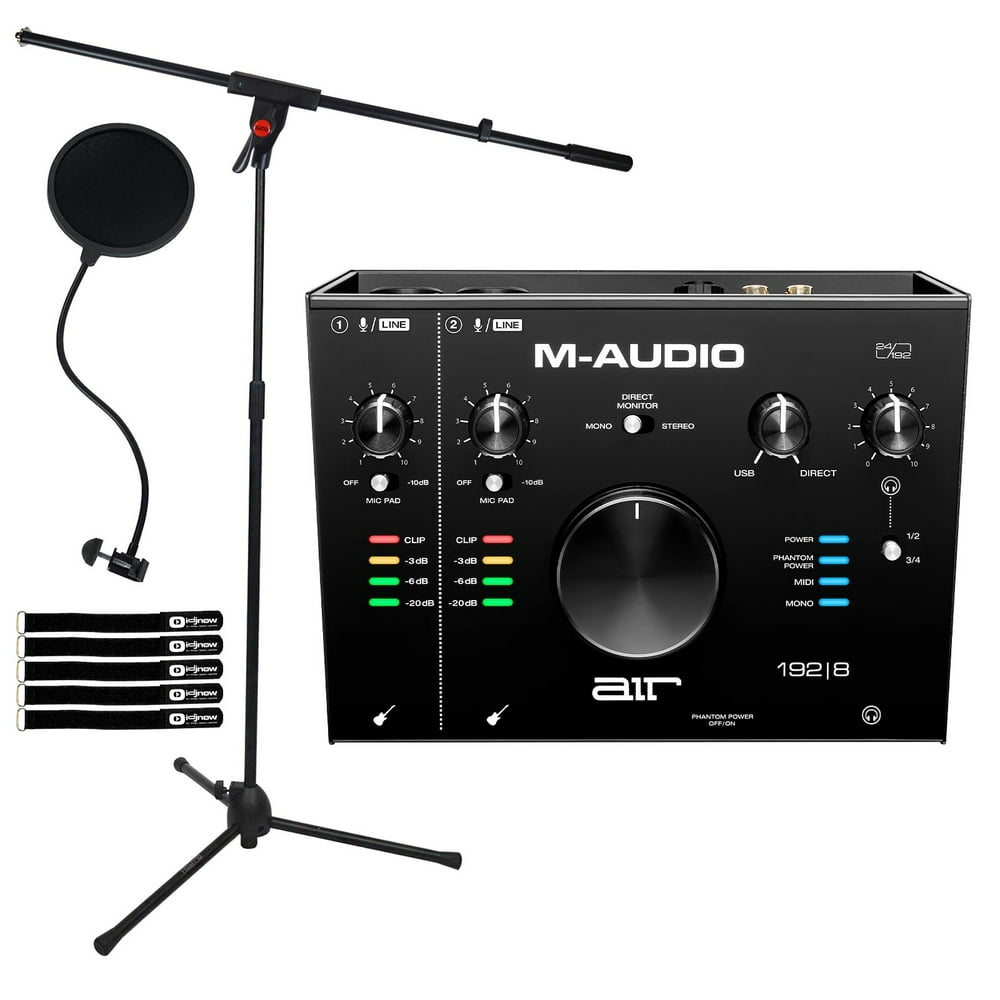Air 192|8 USB MIDI Home Audio Recording Interface w Software & Mic ...