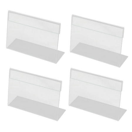 Desk Plastic Business Name Card Holder Display Stand Acrylic 4pcs ...