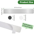 2 Pcs Frameless Stainless Steel Magnetic Board Strips, Self-Adhesive ...