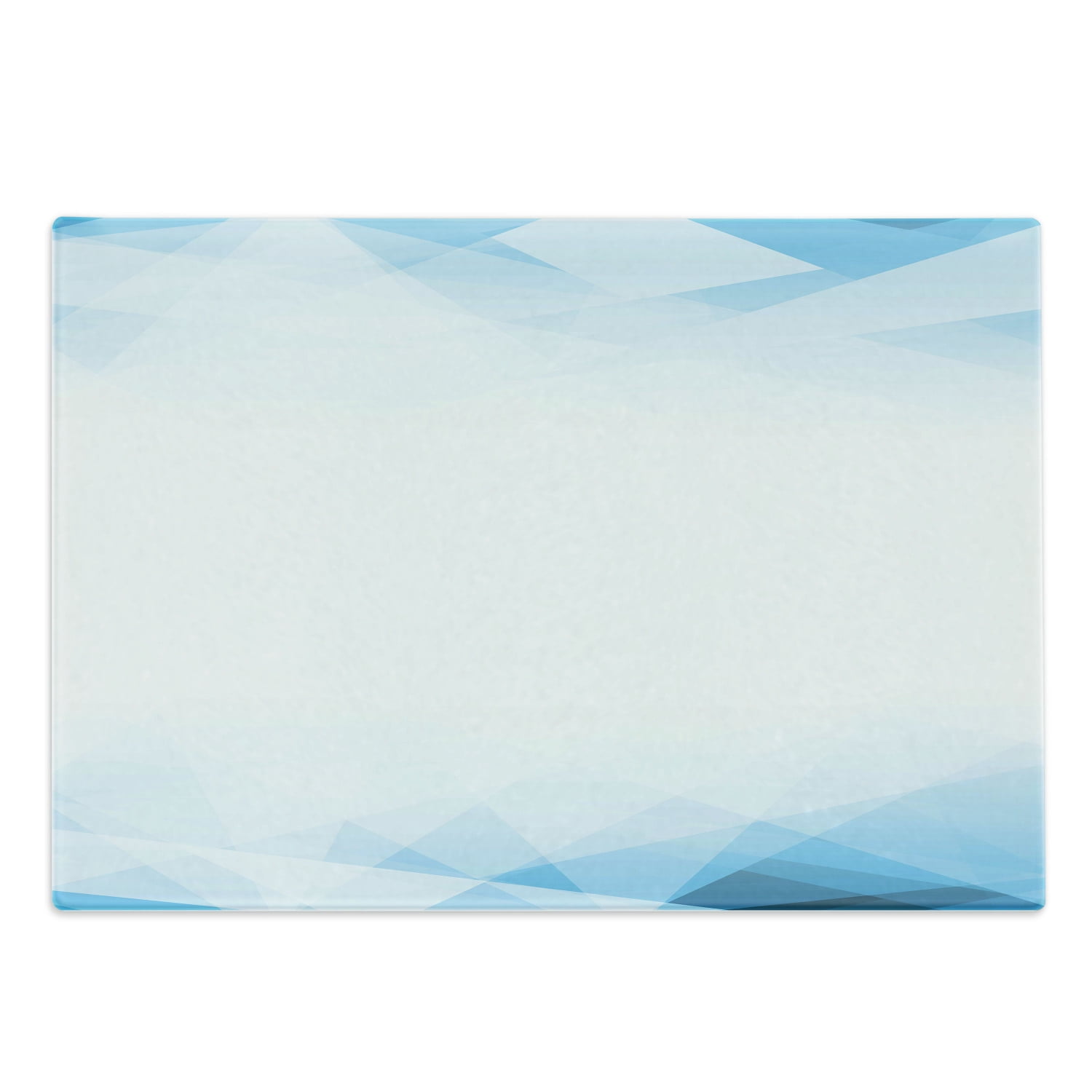 Blue Cutting Board, Techno Geometric Blue Tones Futuristic Triangle ...