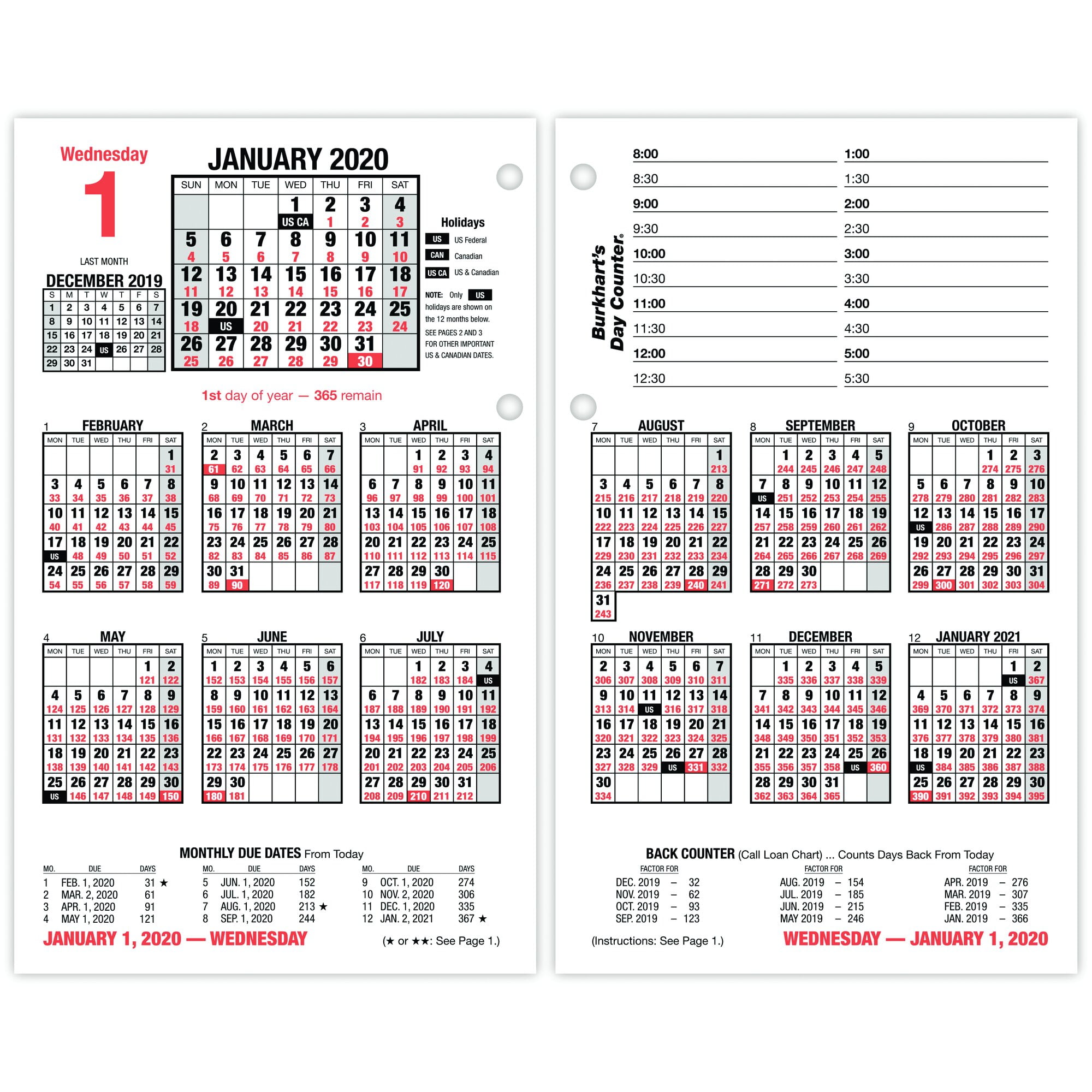At A Glance E712 50 Burkhart s Day Counter Desk Calendar Refill 4 1 2 At A Glance E712 50 Burkhart s Day Counter Desk Calendar Refill 4 1 2