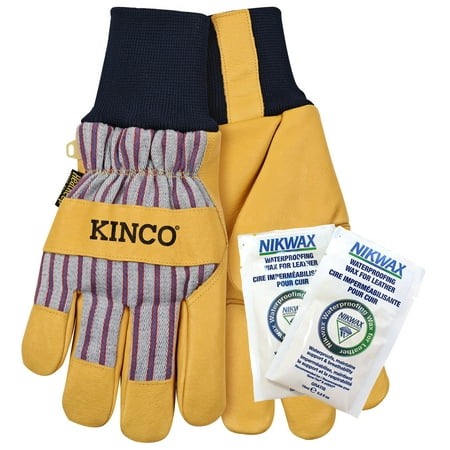 Kinco - Kinco 1927KW-L Men's Lined Grain Pigskin Leather Palm Gloves ...