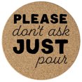 Thirstystone "Just Pour" 8-Pack Thick Cork Coasters - Walmart.com