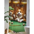 Abstract Animal Sheer Curtains 108 Inch Long 1 Panel Dog In The Room ...